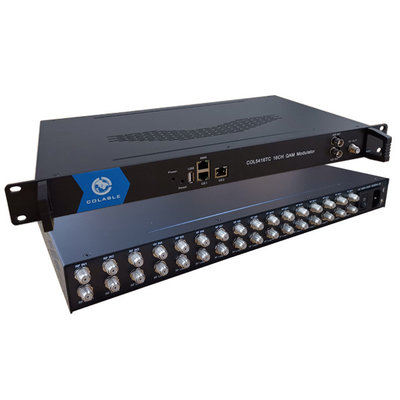 Multiplex Scrambler DVB - S2 To QAM Modulator 16 Channels COL5416TC supplier