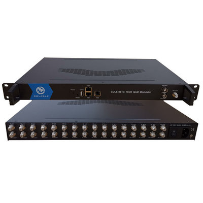 Multiplex Scrambler DVB - S2 To QAM Modulator 16 Channels COL5416TC supplier