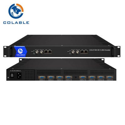 MPEG -4 AVC H.264 16 Channel Analog AV To IP Converter SD Encoder COL5116A supplier