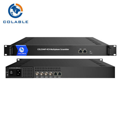 4 Channels ASI IP Multiplexer Scrambler Digital TV Headend IP MUX Scrambler COL5344P supplier