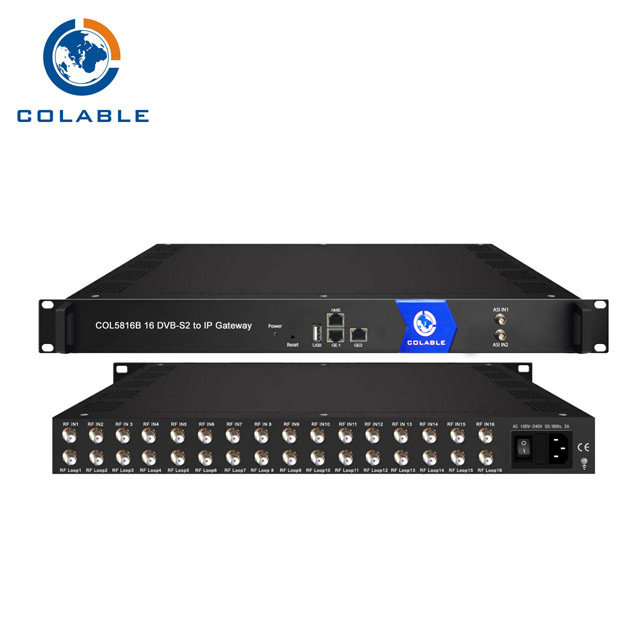 16 CH DVB S2 ISDB T DVB IP Gateway With IP MPTS SPTS Output COL5816B supplier