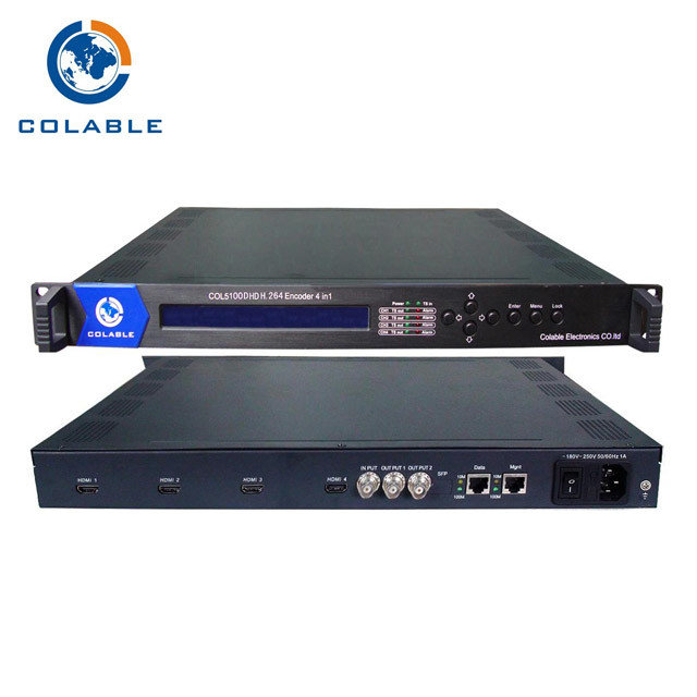 HD SDI To ASI Encoder , 4 Channel MPEG - 4 AVC H 264 SDI To UDP Encoder COL5100D supplier