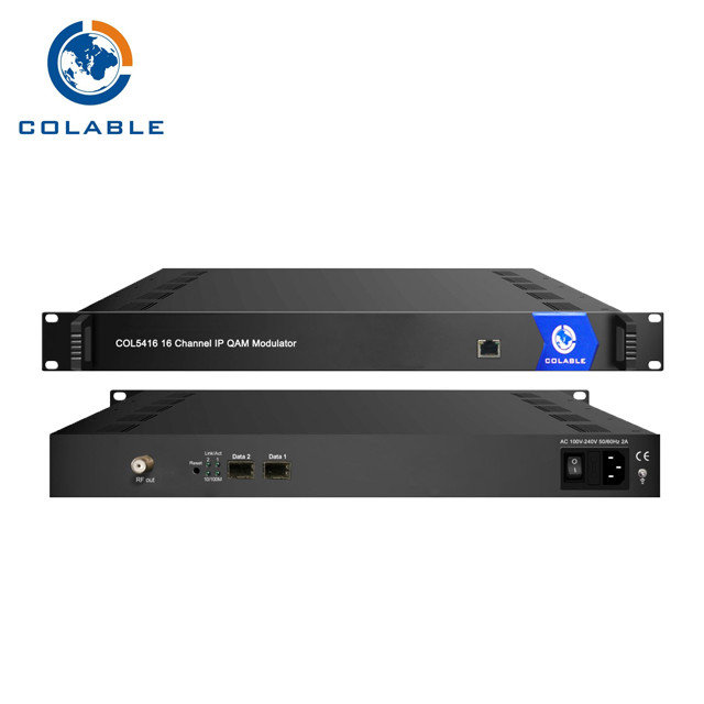 Tv Headend 16 Channels Qam Hd Modulator , Digital CATV IP QAM RF Modulator supplier