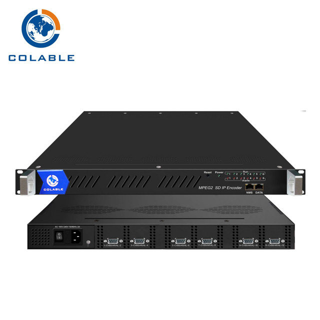 24 Channel AV To IP Converter Mpeg 2 Video Encoder With ASI And SPTS MPTS Over UDP COL5181X supplier
