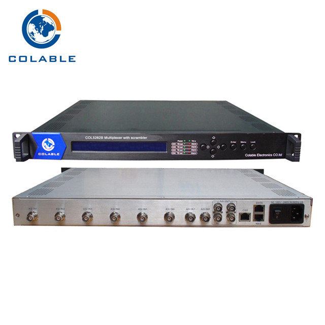 8 Channel ASI To IP Output IP Video Multiplexer DVB Headend TS Multiplexer Scrambler supplier