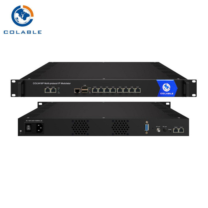 Multi Protocol Converter Modulator IP To RF DVB - C DVB - T ISDB - T COL5416P supplier
