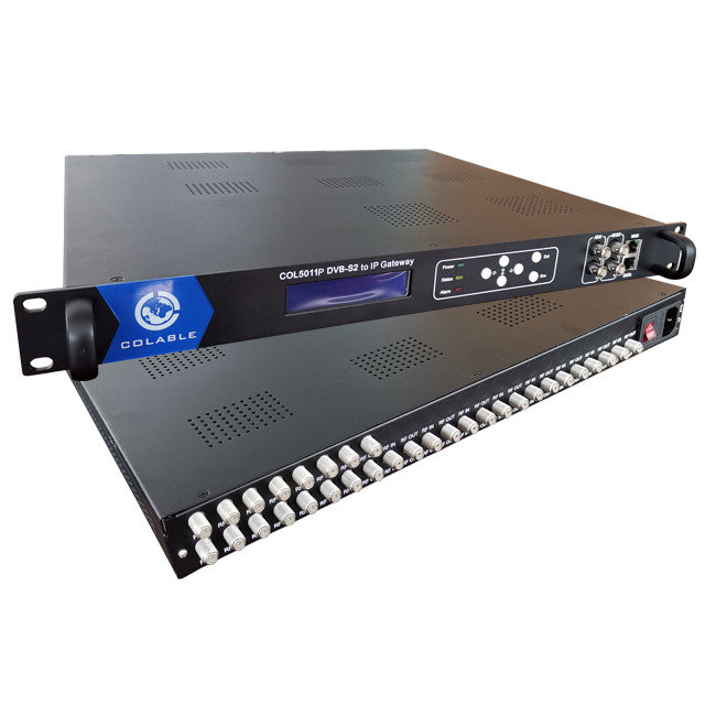 COL5011P DVB To IP Gateway Tuner To IP Gateway 16 DVB S2 IP Gateway Converter supplier