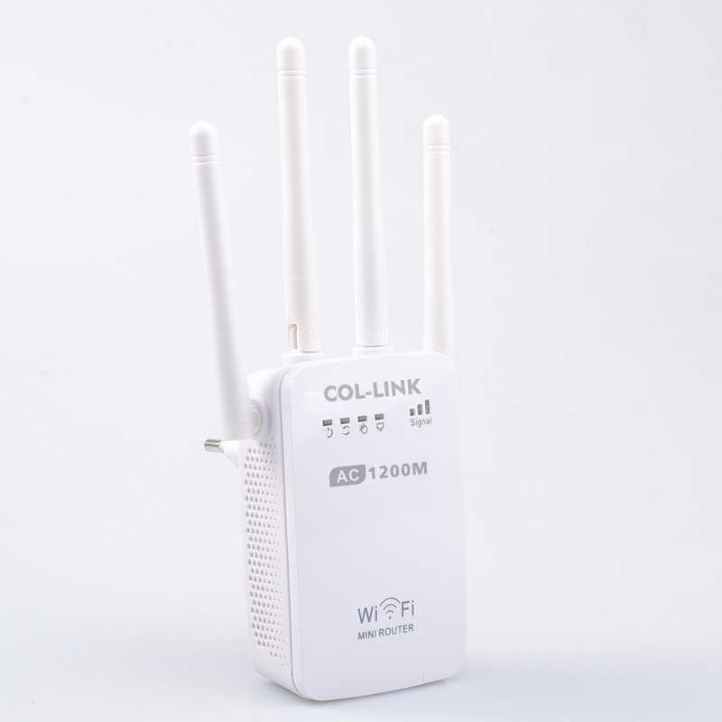 2.4G 5G 1200Mbps Dual band Wifi Wireless Router with Convenient wall plug COL-AC05 supplier