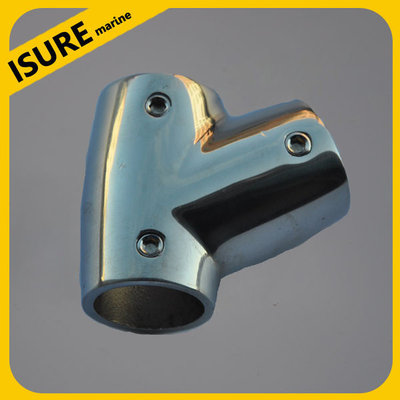 stainless steel corner fitting 3 way/60 degree tee