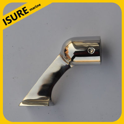 Marine stainelss steel End 60 hand rail stanchion with narrow base