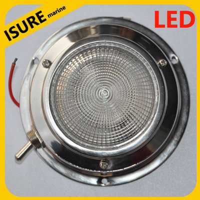 Stamped 304 Stainless Steel DOME LIGHT Boat/Yatch/Ship