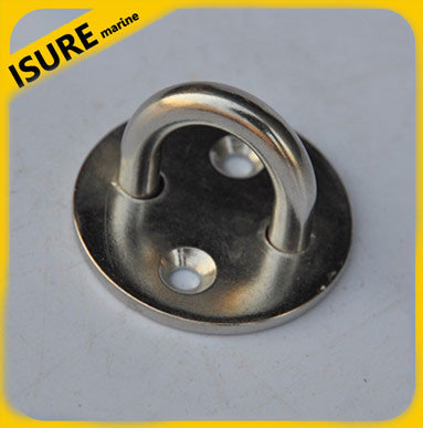 STAINLESS STEEL ROUNG EYE PLATE BOAT MARINE