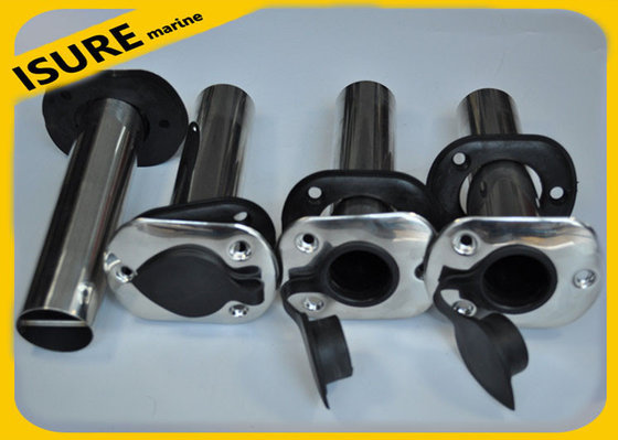 4 x Rod Holder Flush Mount Stainless Steel fishing Rod Holders - 90 Degree