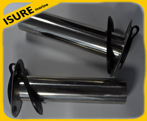 2 x Rod Holder Flush Mount Stainless Steel fishing Rod Holders - 90 Degree