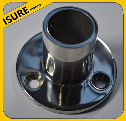Boat / Marine 90 Degree 316SS Round Base for Coaming / Bow Rail