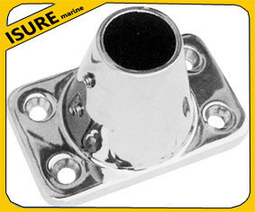 stanchion socket / Stainless Steel rectangular base /marine hardware