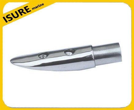 Marine Boat Rail Fitting Rail End -End-Out Stainless Steel 7/8"