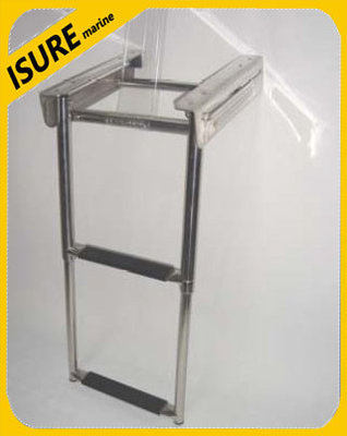 Stainless Steel  Under Platform Boat Boarding Telescoping Ladder