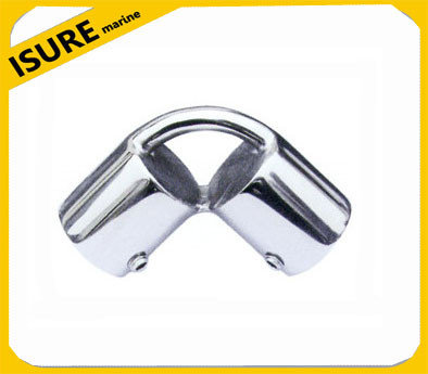 Boat Hand Rail Fitting-90 Degree 2 Way Corner Elbow -Marine Stainless Steel