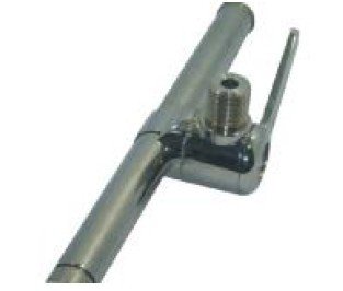STAINLESS STEEL MOUNT W/HOLE FOR LORAN CABLE 3/4”-14 THREAD