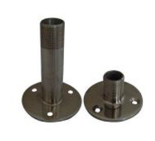 FIXED ANTENNA BASE, WITH 1”-14 THREAD STAINLESS STEEL