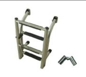 MARINE BOAT STAINLESS STEEL TELESCOPIC FOLDING LADDER