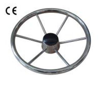 Shipping 5 Spoke Destroyer Style Stainless Boat Steering Wheel