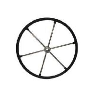 STAINLESS STEEL DESTROYER SAILBOAT STEERING WHEEL