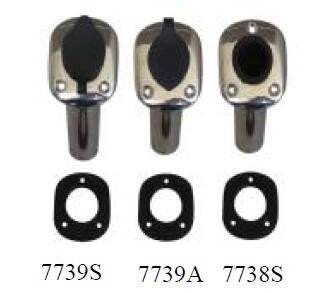 stainless steel flush mount fishing rod holder W/cap 30 degree for boat
