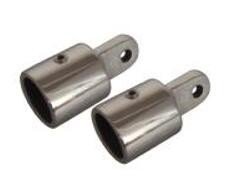 BOAT MARINE STAINLESS STEEL OUTSIDE EYE END TOP CAP FOR BIMINI FRAMEWORK