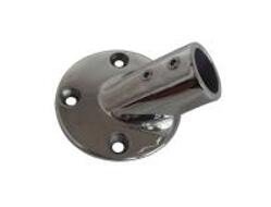 Boat Hand Rail Fitting-45 Degree 7/8" Round Base-Marine Stainless Steel