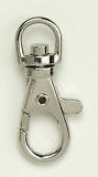 SNAP HOOK  nickel plated zinc alloy spring cock hanging sellery