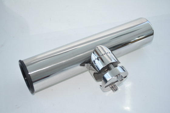Stainless Steel Fishing Rod Holder Adjustable Clamp-on  Rail Mount