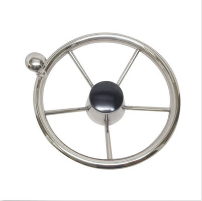 MARINE BOAT STAINLESS STEEL STEERING WHEEL W/ TURNING KNOB isure marine