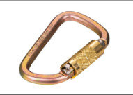 30KN Fall Protection Self- Locking Steel Carabiner isure marine