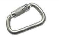 Engraving Available carabiner for rock climbing Isure marine