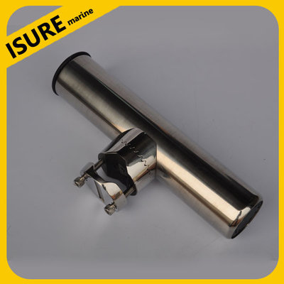 Stainless Clamp On Fishing Rod Holder For Rails 7/8" to 1" Rail Mount