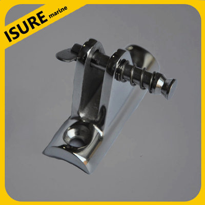 Stainless Steel Deck Hinge Boat Bimini Top Fitting 90 Degree With Quick Pin