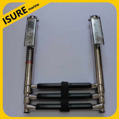 3 Step Telescoping Boat Ladder Stainless Steel Under Platform For Sale