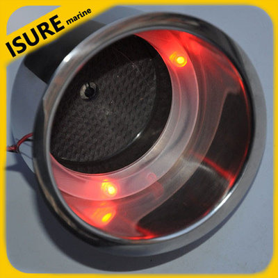 Cup holder with LED light stainless steel cup holder