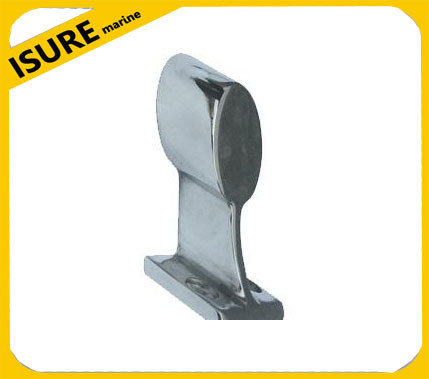 Boat Deck End Stanchion Handrail Base 7/8"  1"  Tube 60 Degree Rail Fitting St