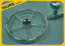 stainless steel W/finger grips.knob and foam cover,6-spoke-304 stainless steel