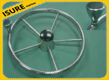 Stainless steel wheel with foam & knob 5-spoke-304 stainless steel