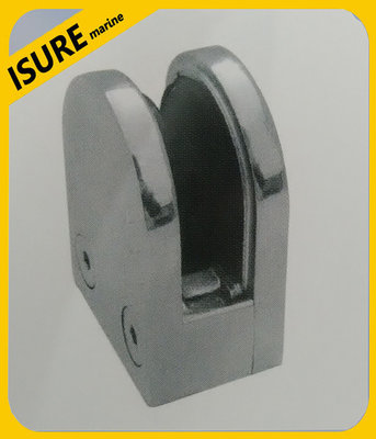 Stainless Steel Flat Back Glass Bracket Clamps Clips for Handrails