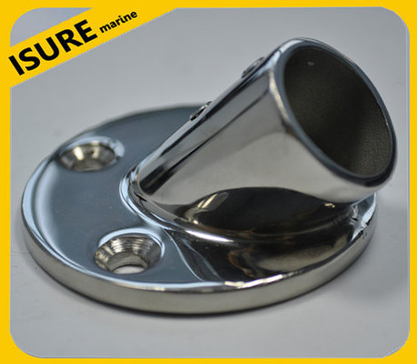 Stainless steel  Boat Rail round base 15 degree,pipe fittings