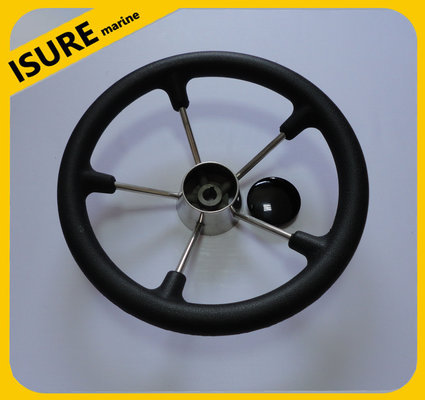 Stainless Steel 5 Spoke Destroyer Steering Wheel with Foam Grip