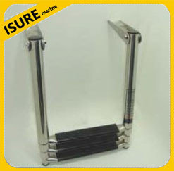 S.S  Slide Mount Boat Boarding Ladder Telescoping Fishing Ladder
