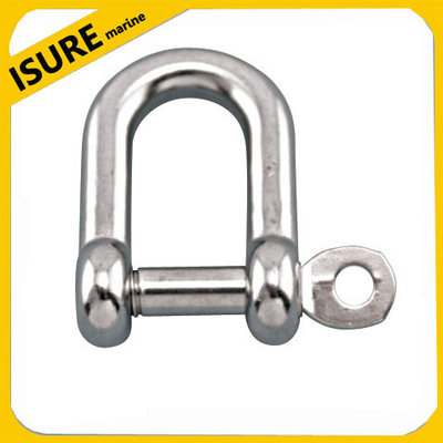 Stainless Steel D Dee Shackle CAPTIVE PIN