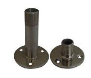 FIXED ANTENNA BASE, WITH 1”-14 THREADS-HEAVY DUTY STAINLESS STEEL