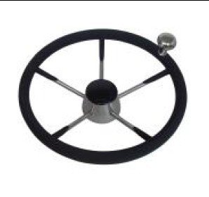 STAINLESS STEEL WHEEL WITH PVC FOAM & KNOB 5-SPOKE